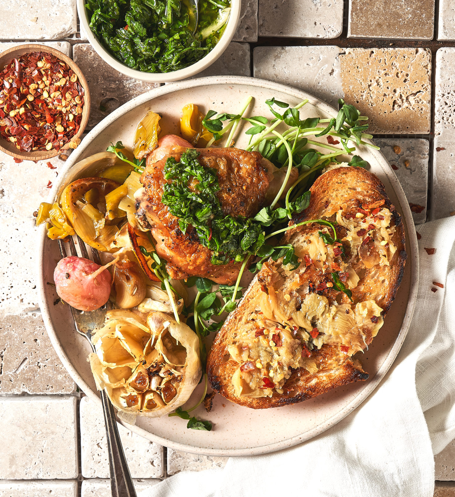 Crispy Skinned Chicken & Root Vegetable Roast | My Lavender Blues